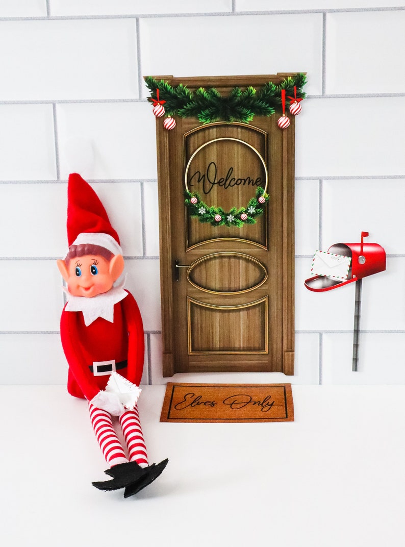 Christmas Elf Welcome Door | Elf Props | Elf Scene Printable ...
