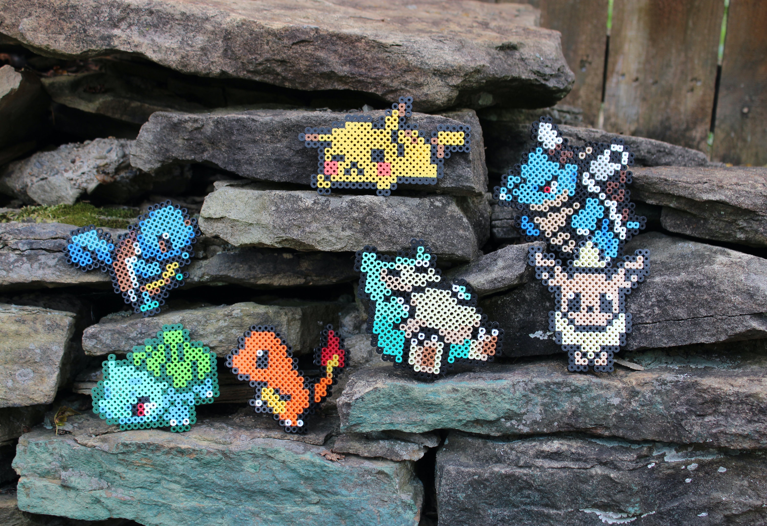 Gotta Catch Em' All ! Perler Bead Magnets - Etsy