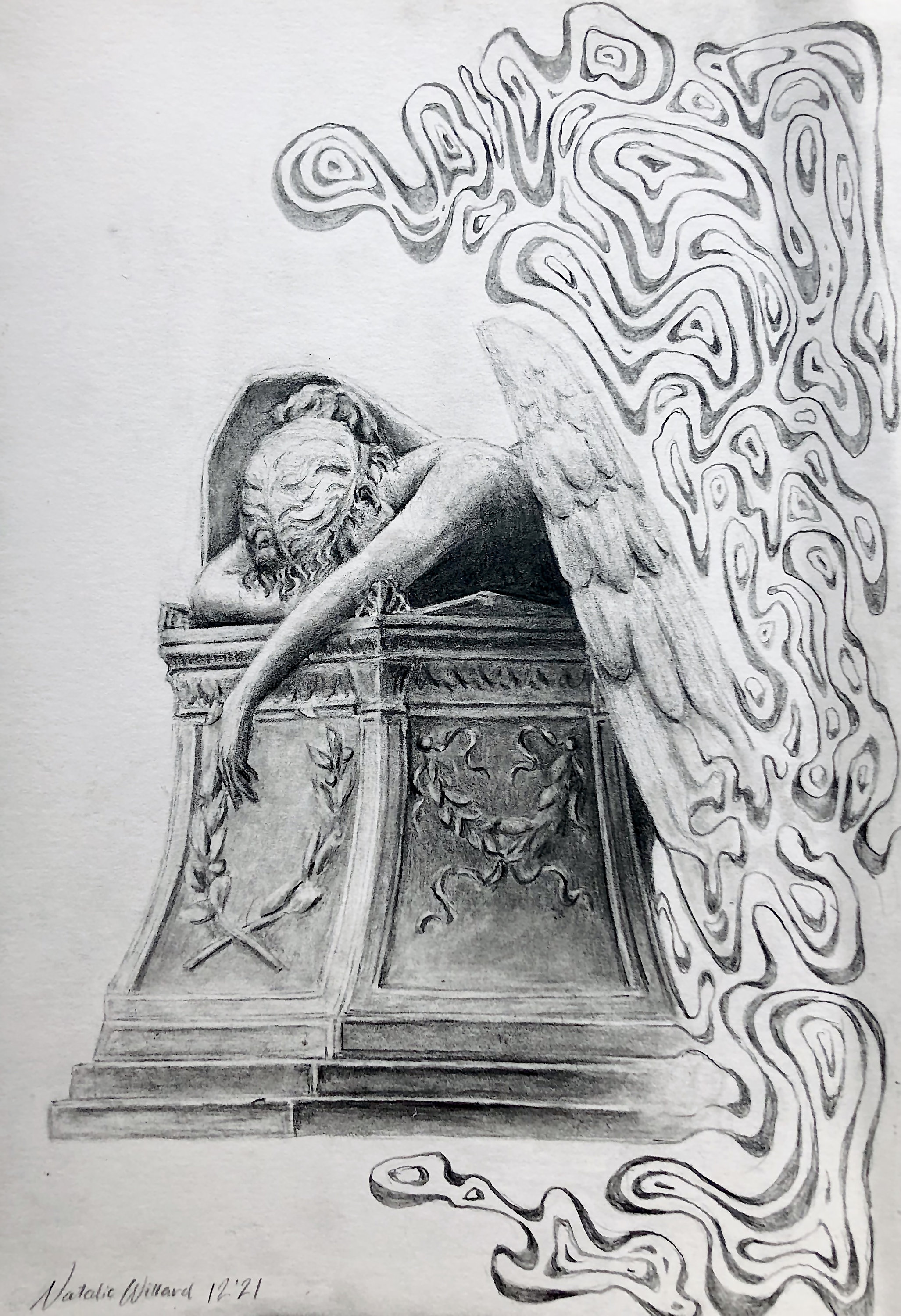 Angel Of Grief Drawing