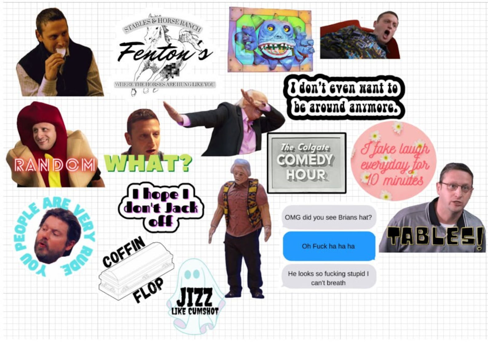 ITYSL "i Think You Should Leave" Sticker Set. *SEASON 1&2* 64 Pack - Etsy