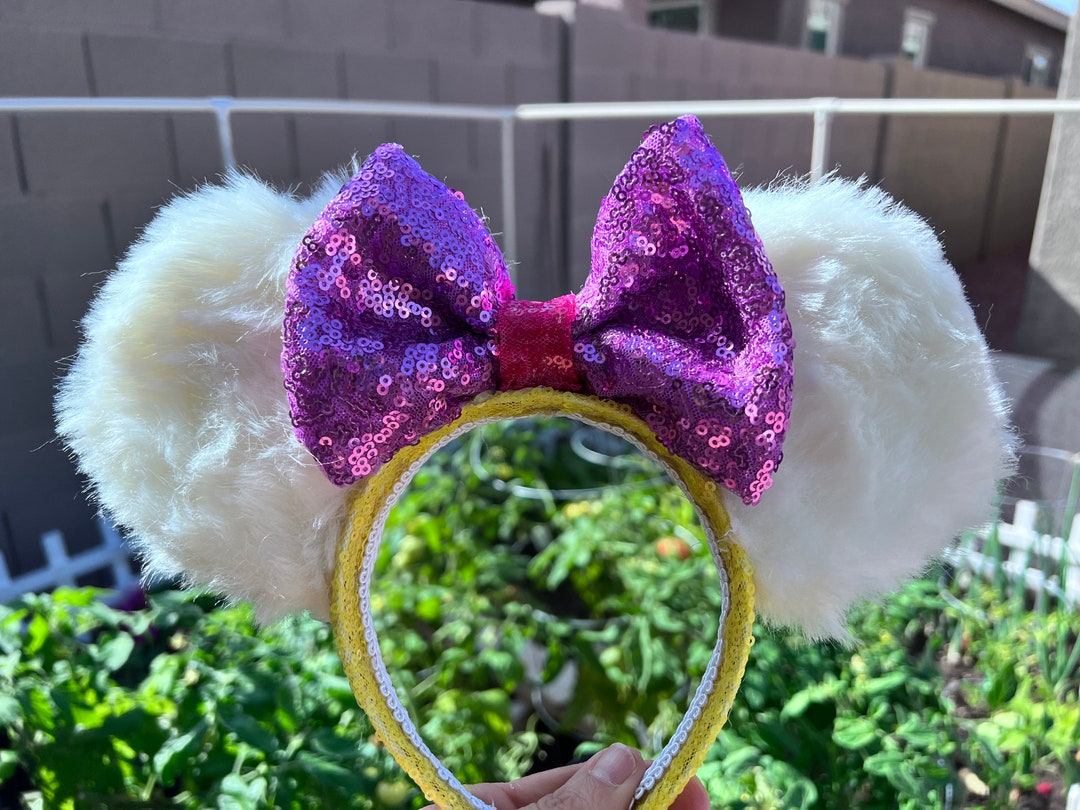 Daisy Duck Inspired Ears: Handmade Sequin Bow Mouse Ears - Etsy