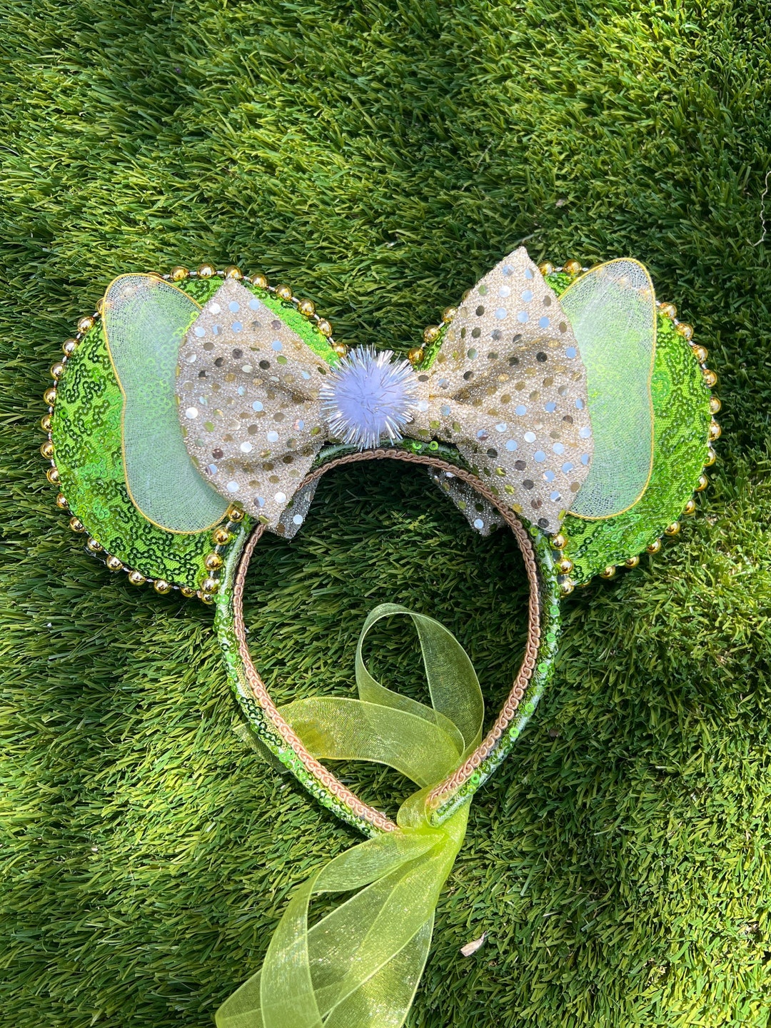 Tinker Bell Inspired Mickey Ears, Mickey Ears, Minnie Ears, Disney Ears ...