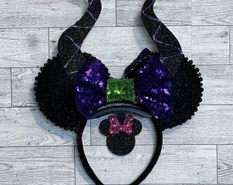 Maleficent Ears, Mickey Mouse Ears, Minnie Ears, Disney Inspired Ears ...
