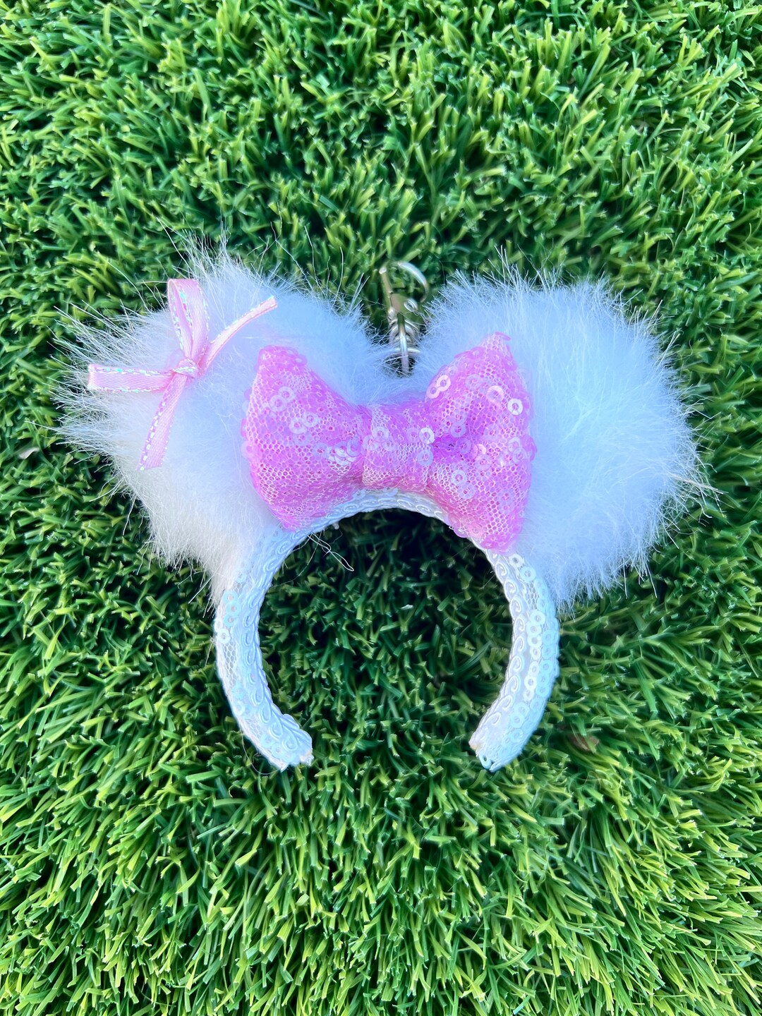 Marie Inspired Mickey Ears Key Chain, Disney Key Chain, Minnie Key ...