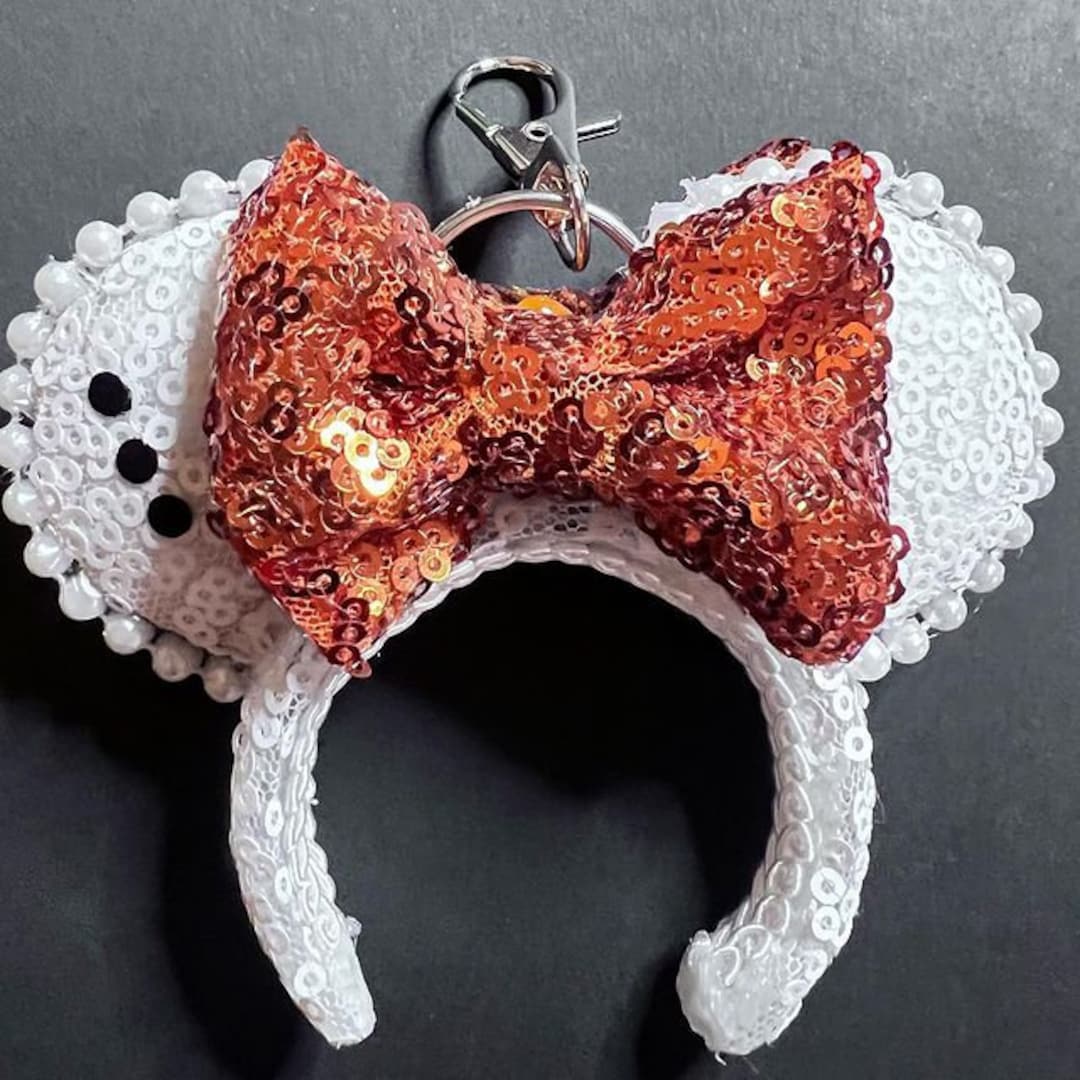 Olaf Inspired Mickey Ear Keychain, Disney Key Chain, Minnie Key Chain ...