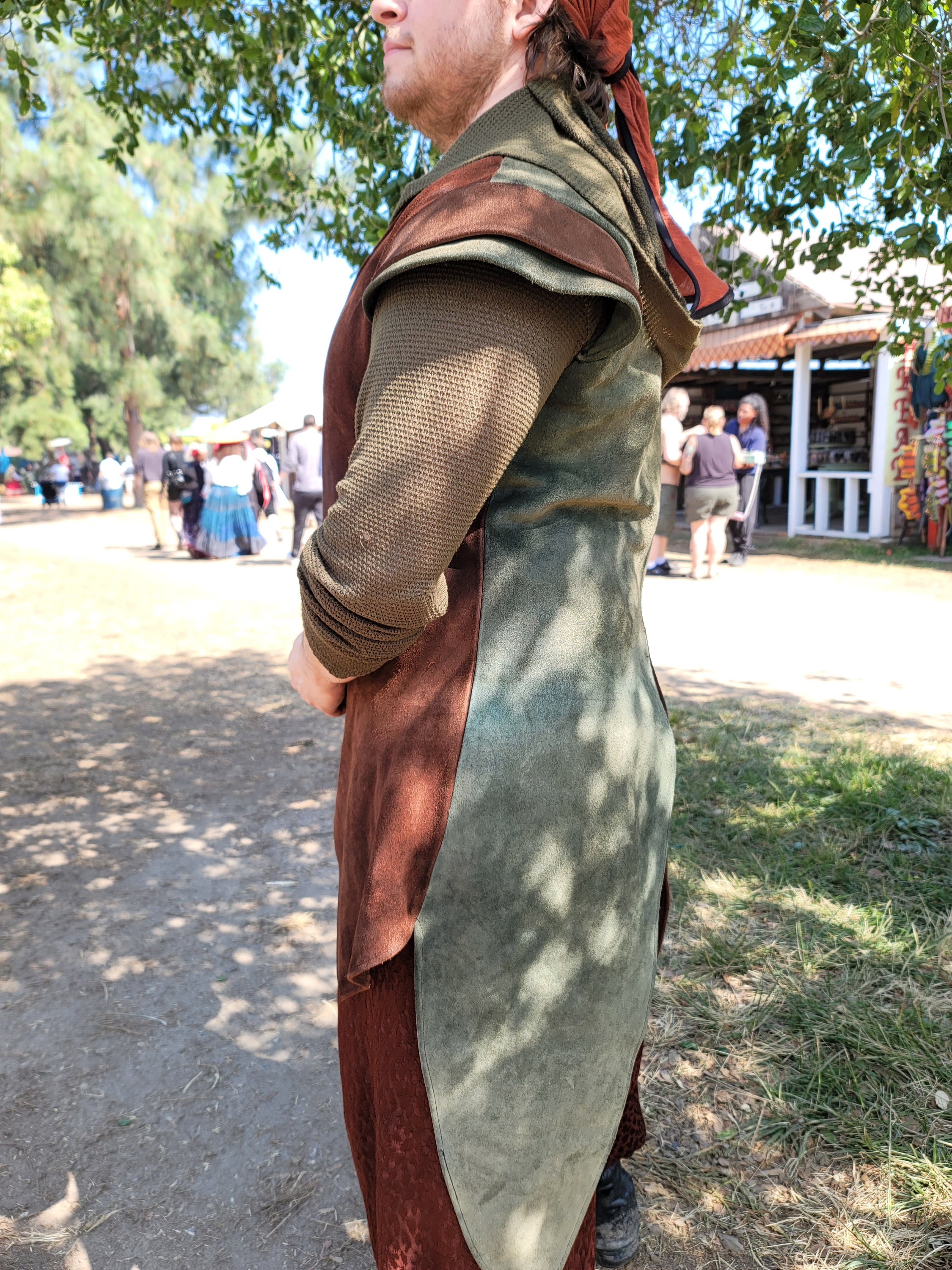 Suede Leather Sur Coat Tail Coat Duster - Etsy