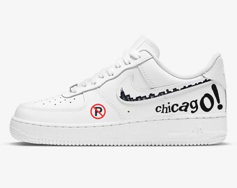 Nike Air Force 1 Chicago - Etsy