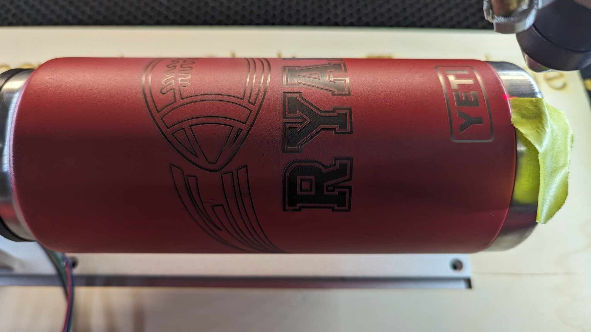 Yeti Rambler Bottle Chuck Rotary Attachment - Laser Engraving. Digital ...