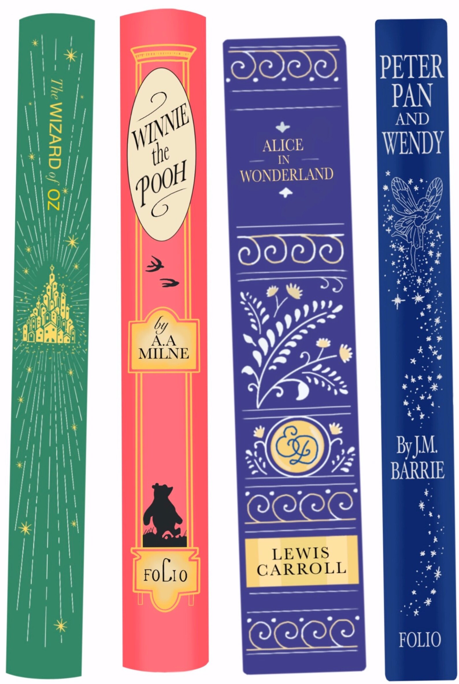 Classic Childrens Book Spines Nursery Wall Art Nursery - Etsy UK