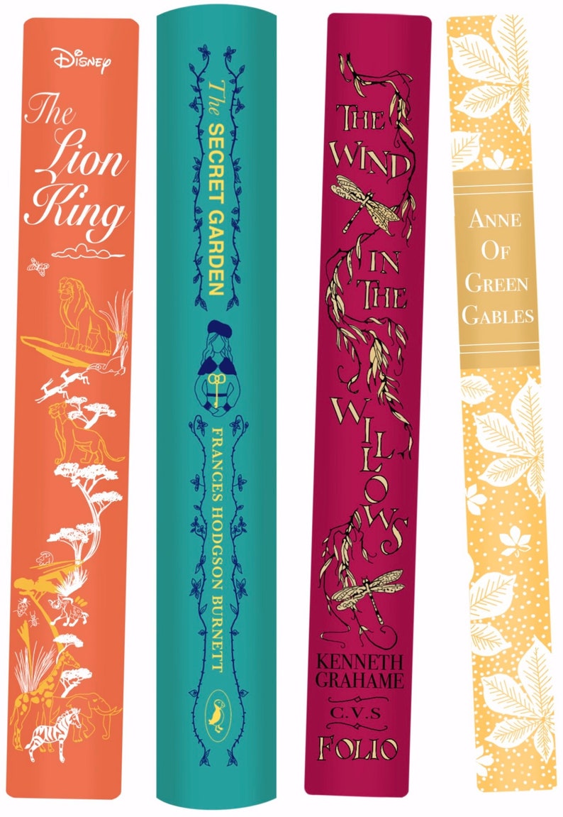 Classic Childrens Book Spines Nursery Wall Art Nursery - Etsy UK