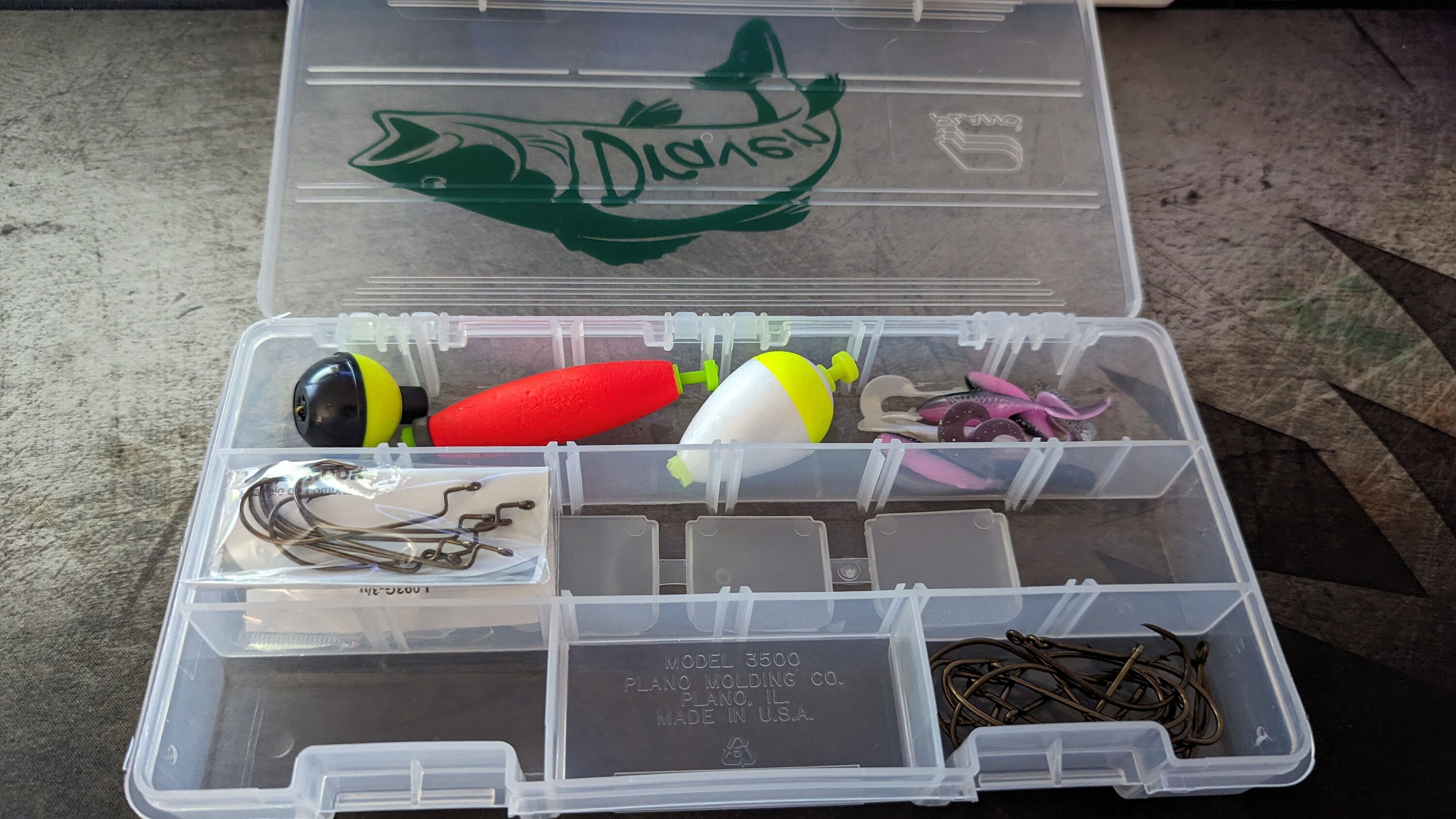 Personalized Fishing Tackle Box With Custom Vinyl Decal - Etsy