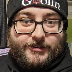 Dice Goblin Dungeons and Dragons Beanie Knitted Cuffed Skull Cap D&D ...