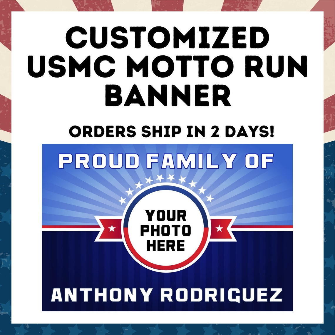 USMC MOTTO RUN Banner, Usmc Boot Camp Graduation Banner Sign, Marine ...