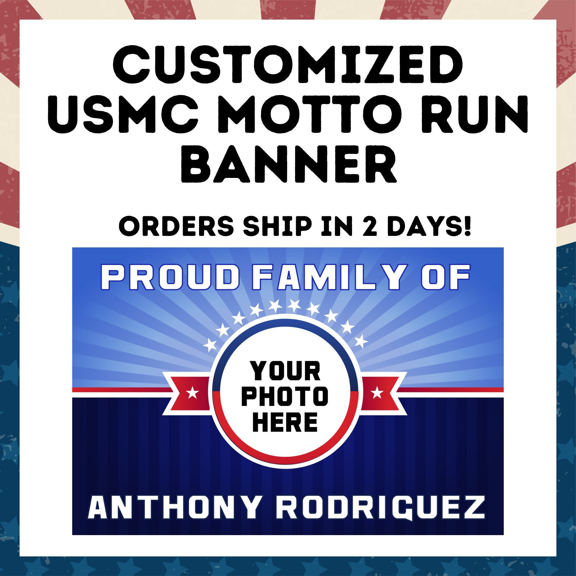 USMC MOTTO RUN Banner, Usmc Boot Camp Graduation Banner Sign, Marine ...