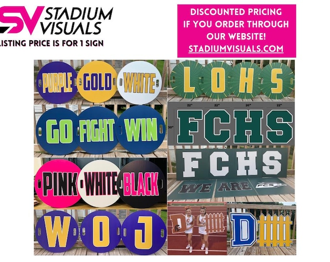 Offense/defense PVC Cheer Sign - Etsy