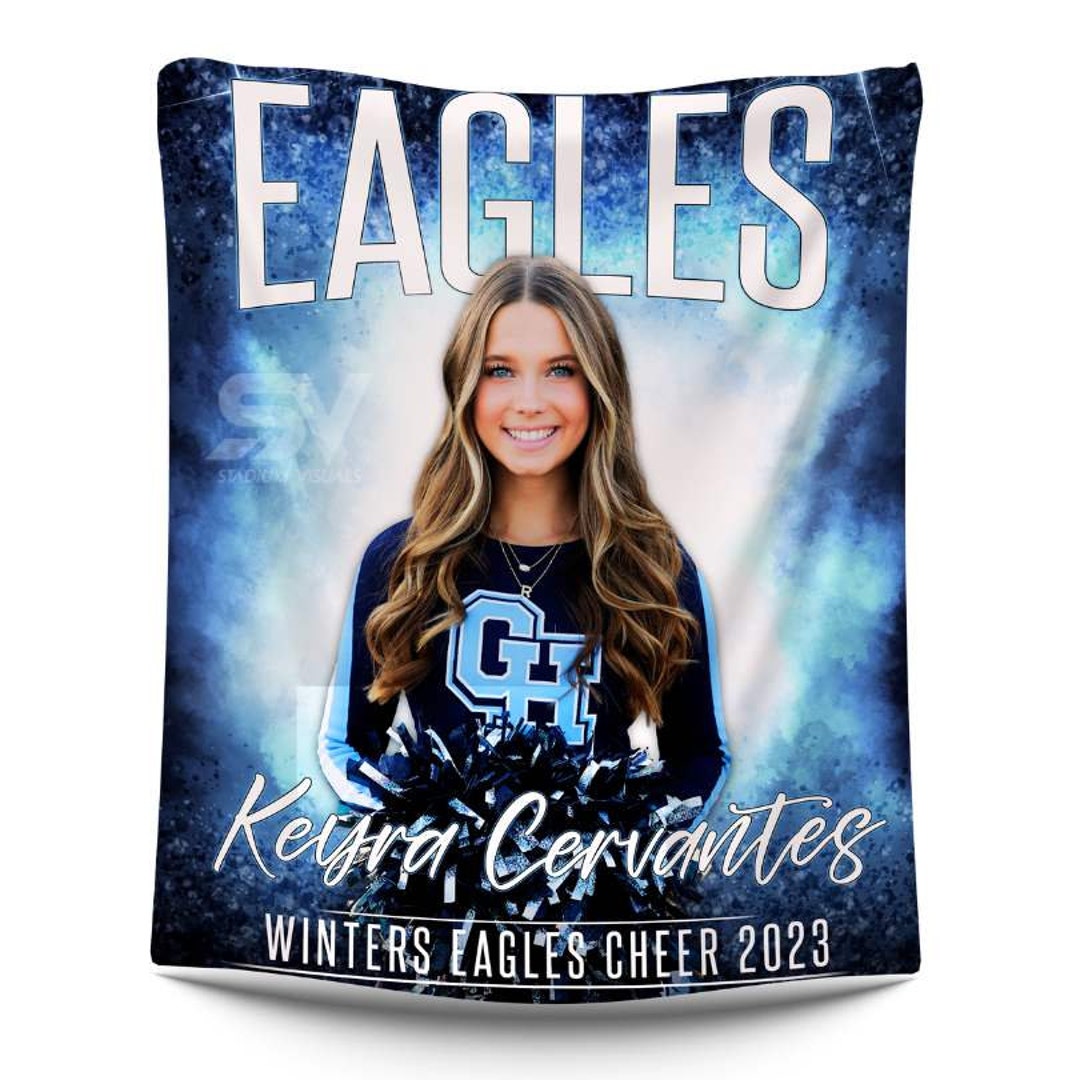 Sports Photo Blanket, Customized Athlete Throw, Personalized Team ...