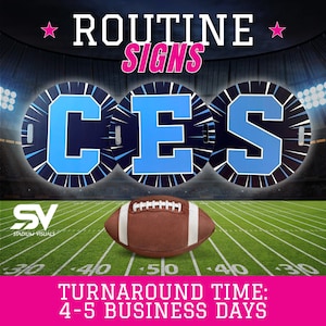 Cheer Routine Signs Cheer Competition Signs - Etsy