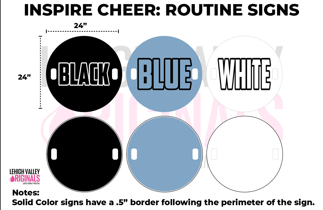 Cheer Routine Signs Cheer Competition Signs - Etsy