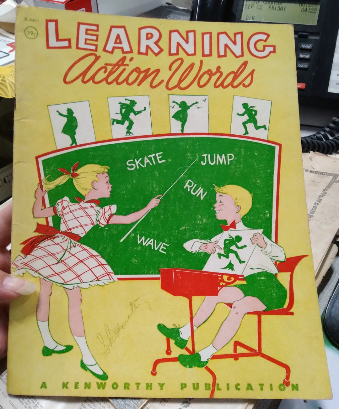 Vintage 1954 Learning Action Words Book - RARE - Etsy