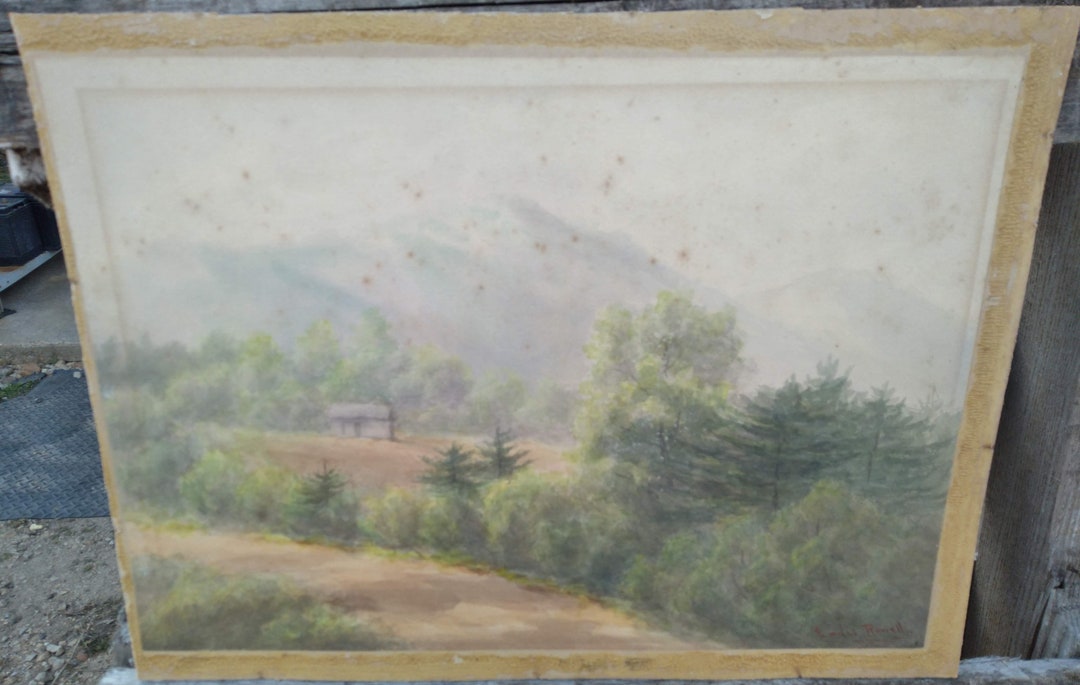 Vintage Louis Rowell Painting - Etsy