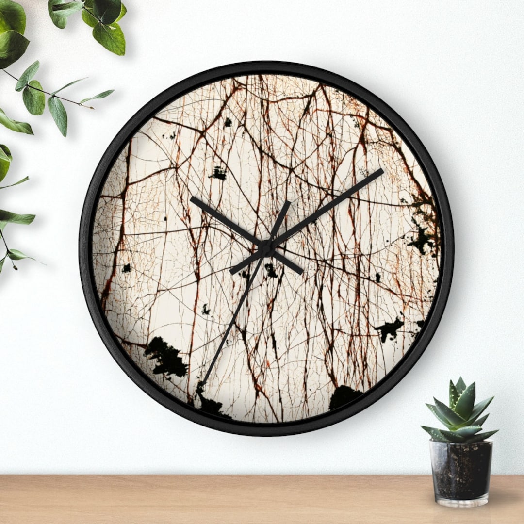 Cracked Wall Clock Modern Wall Clock Unique Clock Wall Decor - Etsy