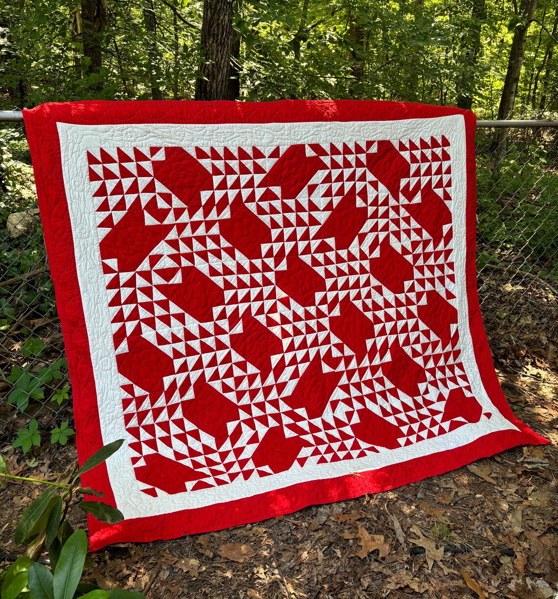 Red & White Ocean Wave Variation - Etsy