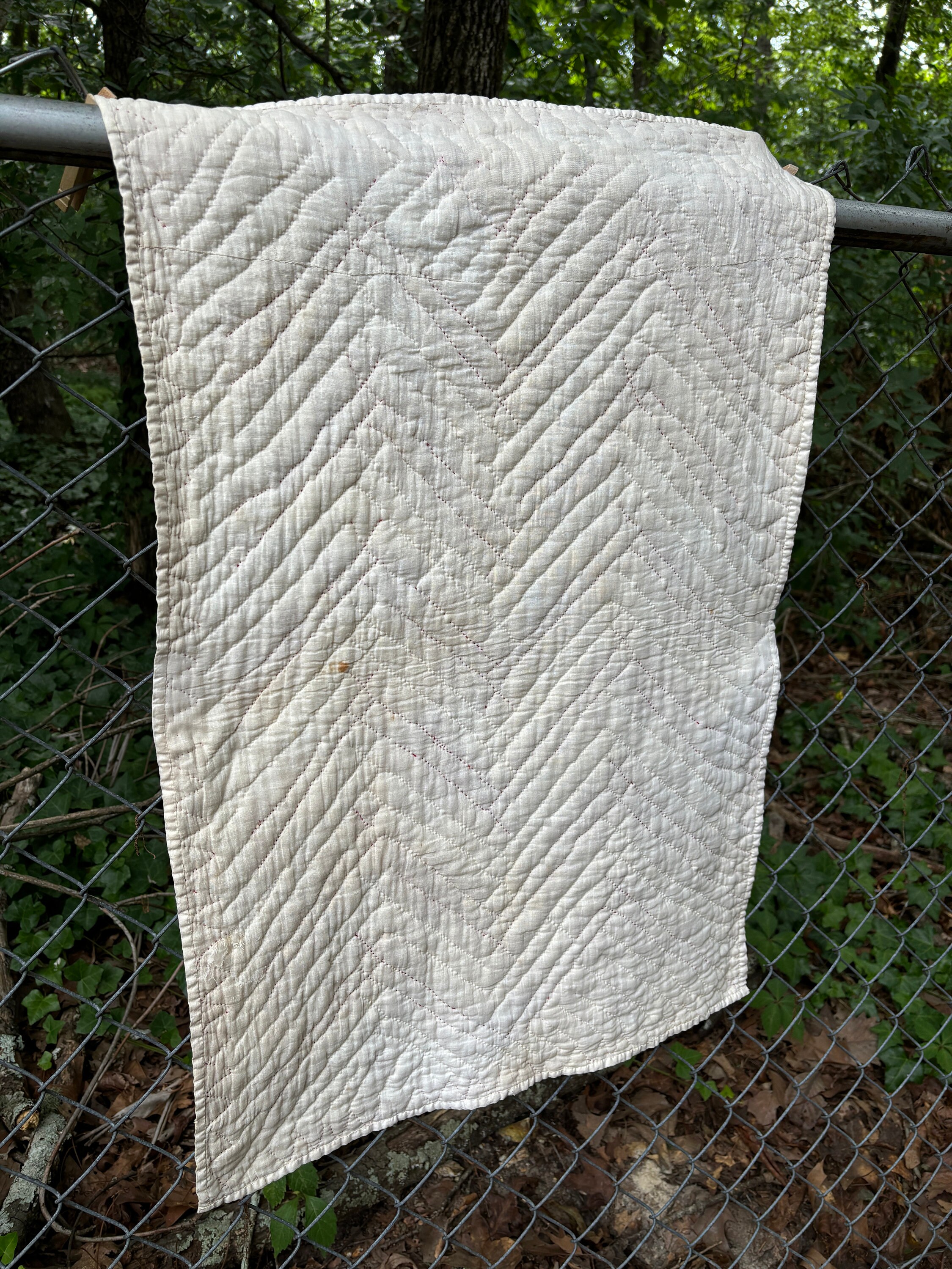 Antique Quilt Red & White Brick Wall Doll - Etsy