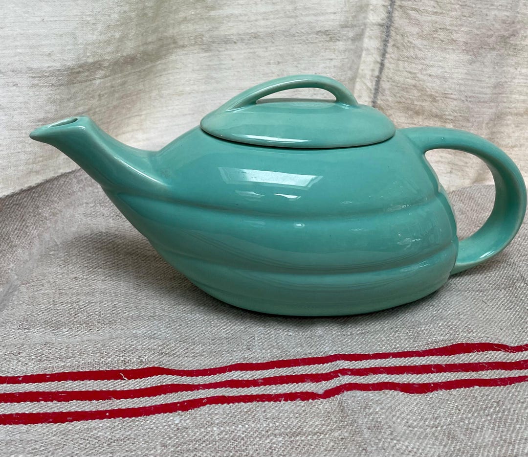 Bauer Pottery USA Teapot Aladdin Style-green No Chips - Etsy