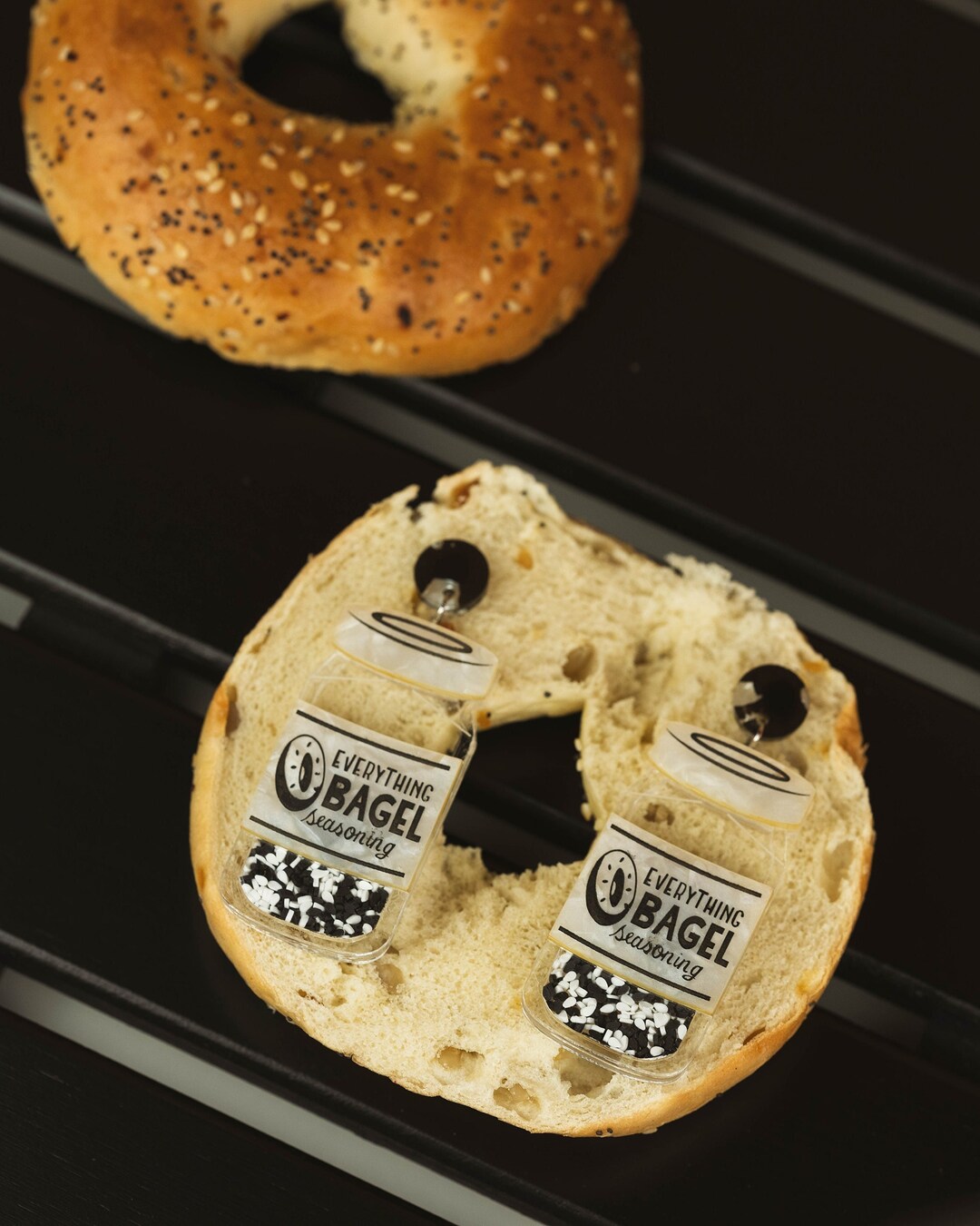 MADE TO ORDER Everything Bagel Shaker Earrings - Etsy