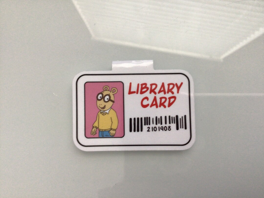 Arthur Bookmarks | Brother and Sister Library Card Magnetic Bookmark ...