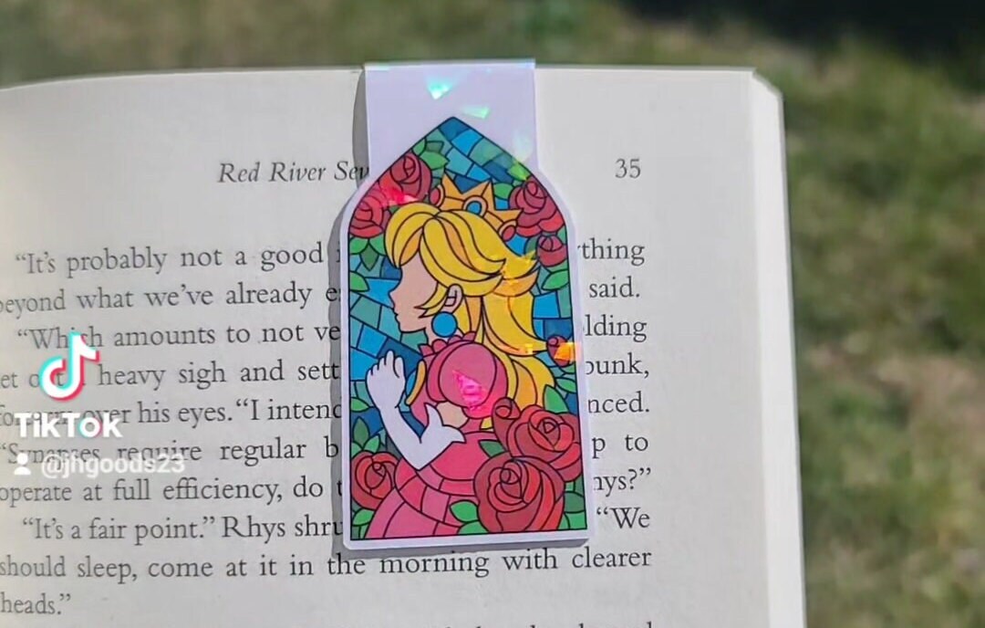 Princess Bookmark| Peach Bookmark| Cute Bookish Gift| Cute Princess ...