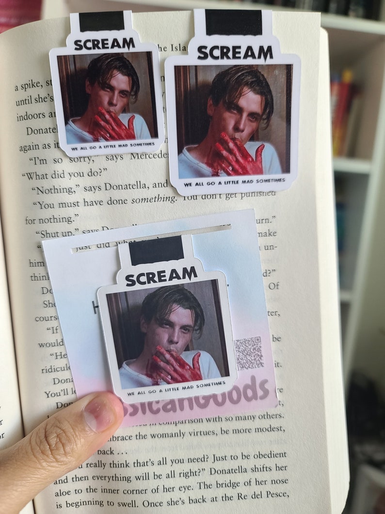 Billy Loomis Magnetic Bookmark| Ghostface | Scream Movie Bookmarks ...