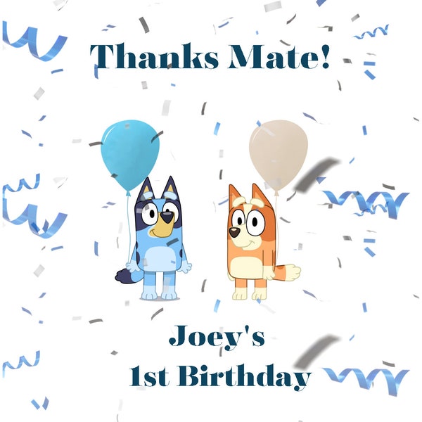 Bluey Thank You Notes - Etsy
