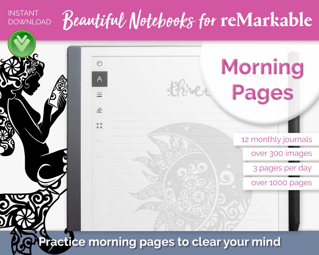 Remarkable Template | Morning Pages | Illustrated PDF - Etsy