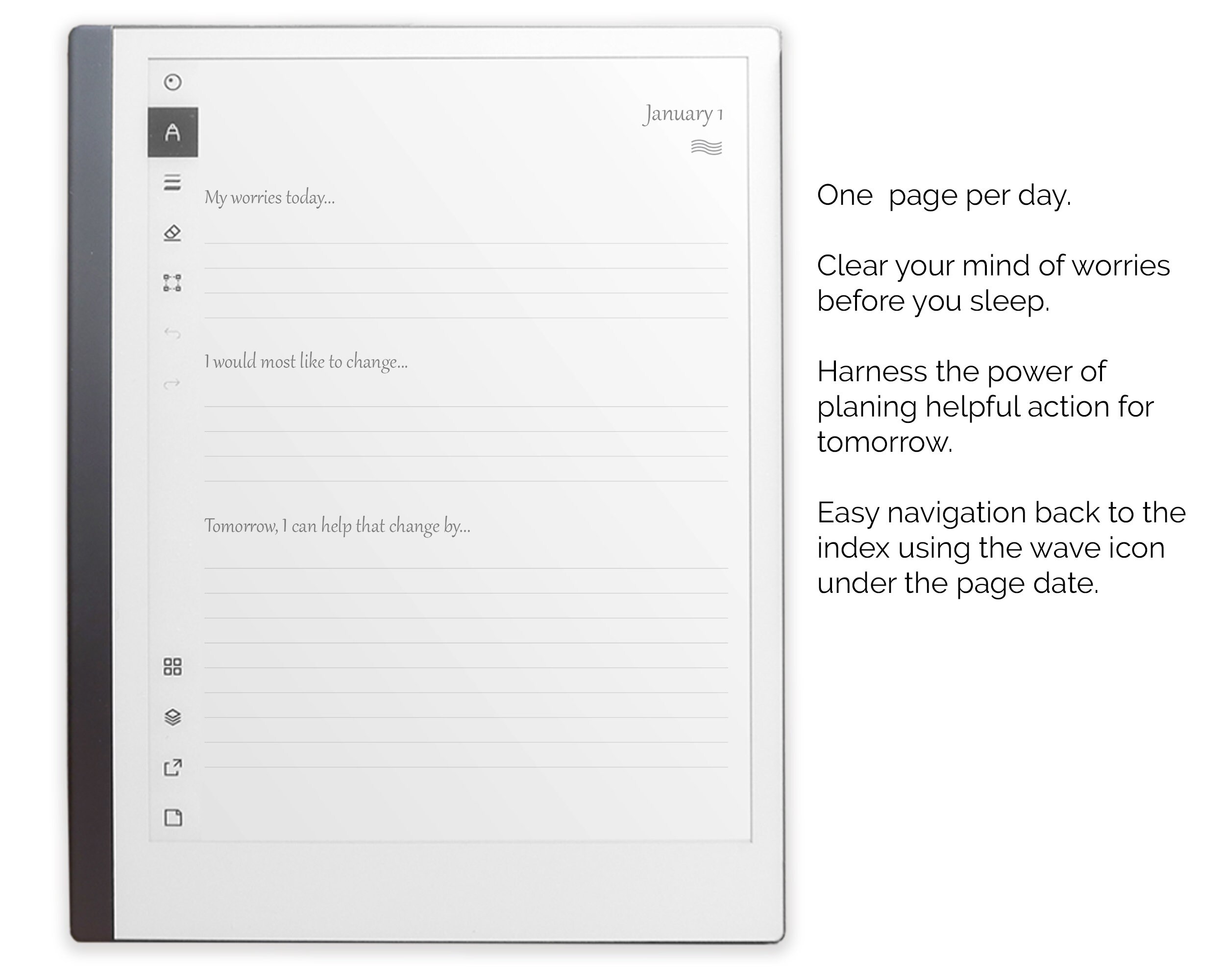 Remarkable Template | Guided Night Journal 'midnight Diary ...