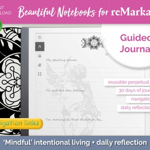 Remarkable Template | Guided Journal With Evening Reflection ...