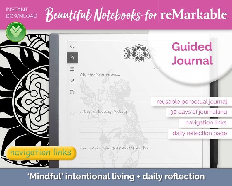 Remarkable Template | Guided Journal With Evening Reflection ...
