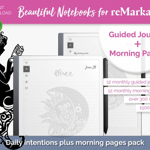 Remarkable Template Guided Journal Morning Pages - Etsy