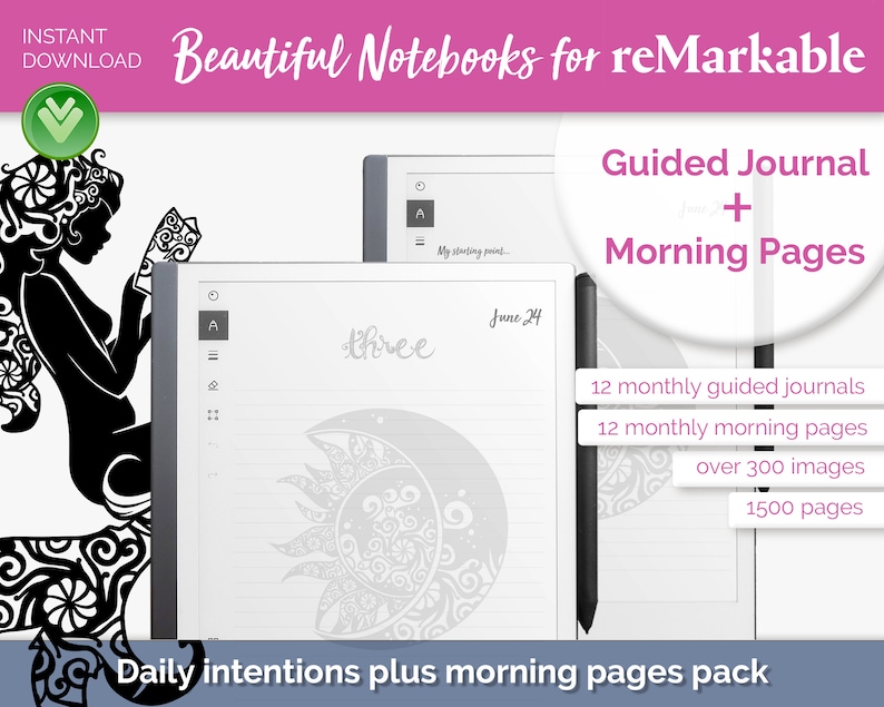 Remarkable Template Guided Journal Morning Pages Illustrated PDF ...
