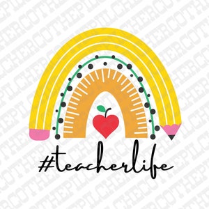 Teacher Life PNG Download for Sublimation| Sublimation PNG Files ...