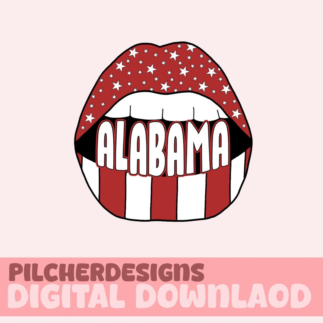 Alabama Lips PNG| Sublimation Downloads| Digital Downloads| Sublimation ...