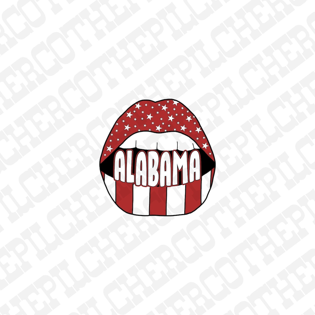 Alabama Lips PNG Sublimation Downloads Digital Downloads - Etsy