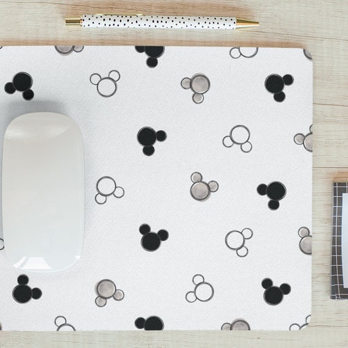 Disney Monochrome Desk Mat Disney Office Decor Disney Mouse - Etsy