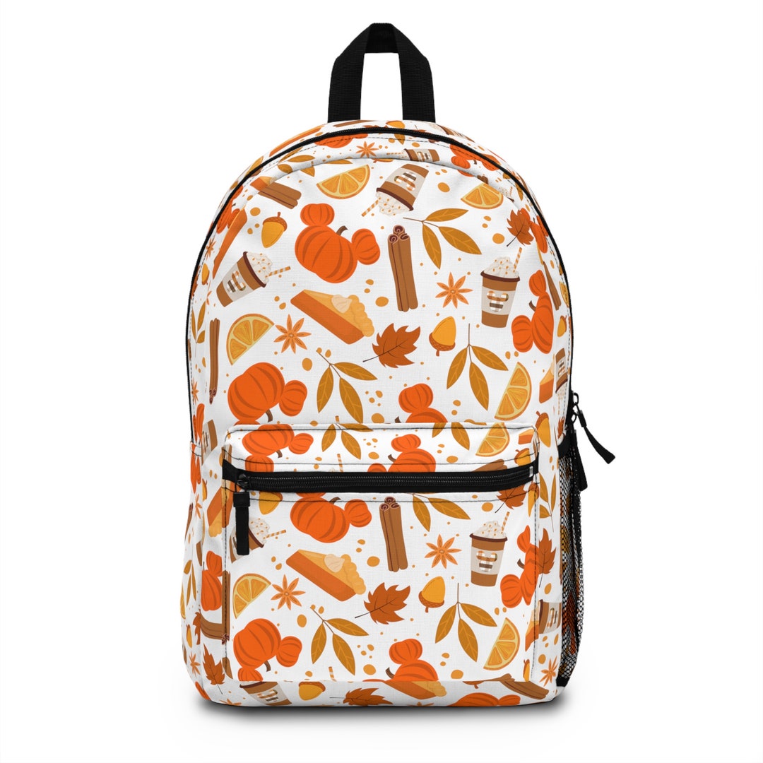 Mickey Pumpkin Backpack, Hidden Mickey Bag, Thanksgiving, School Bag ...