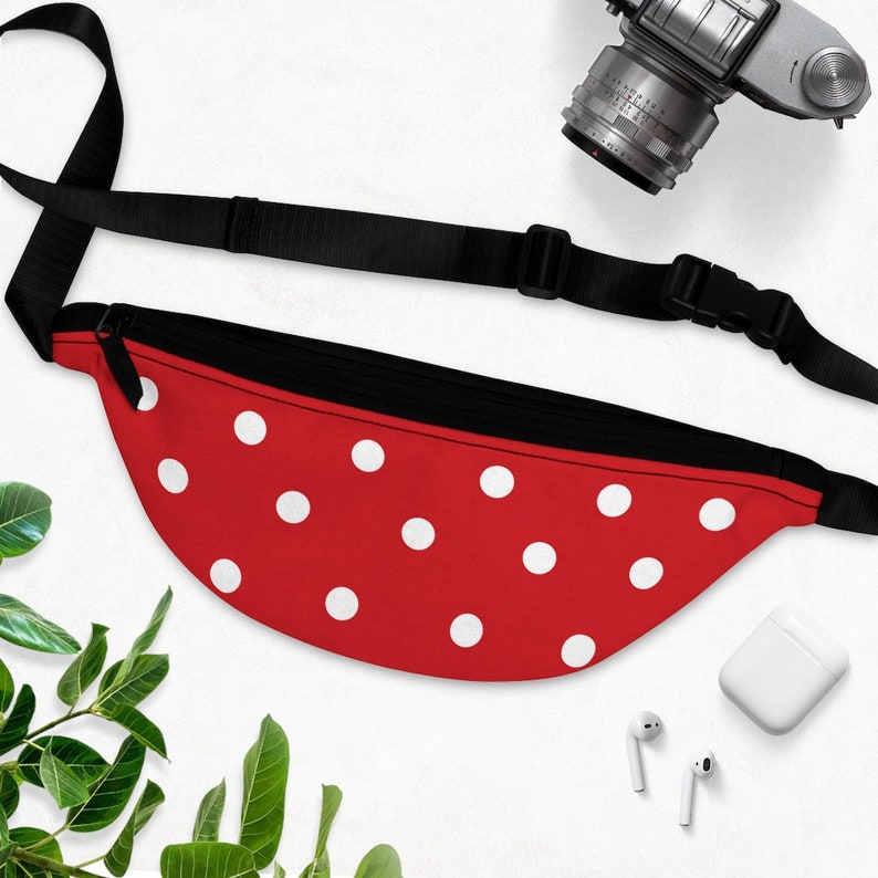 Minnie Mouse Polka Dot Fanny Pack Disney Waist Bag Mickey | Etsy