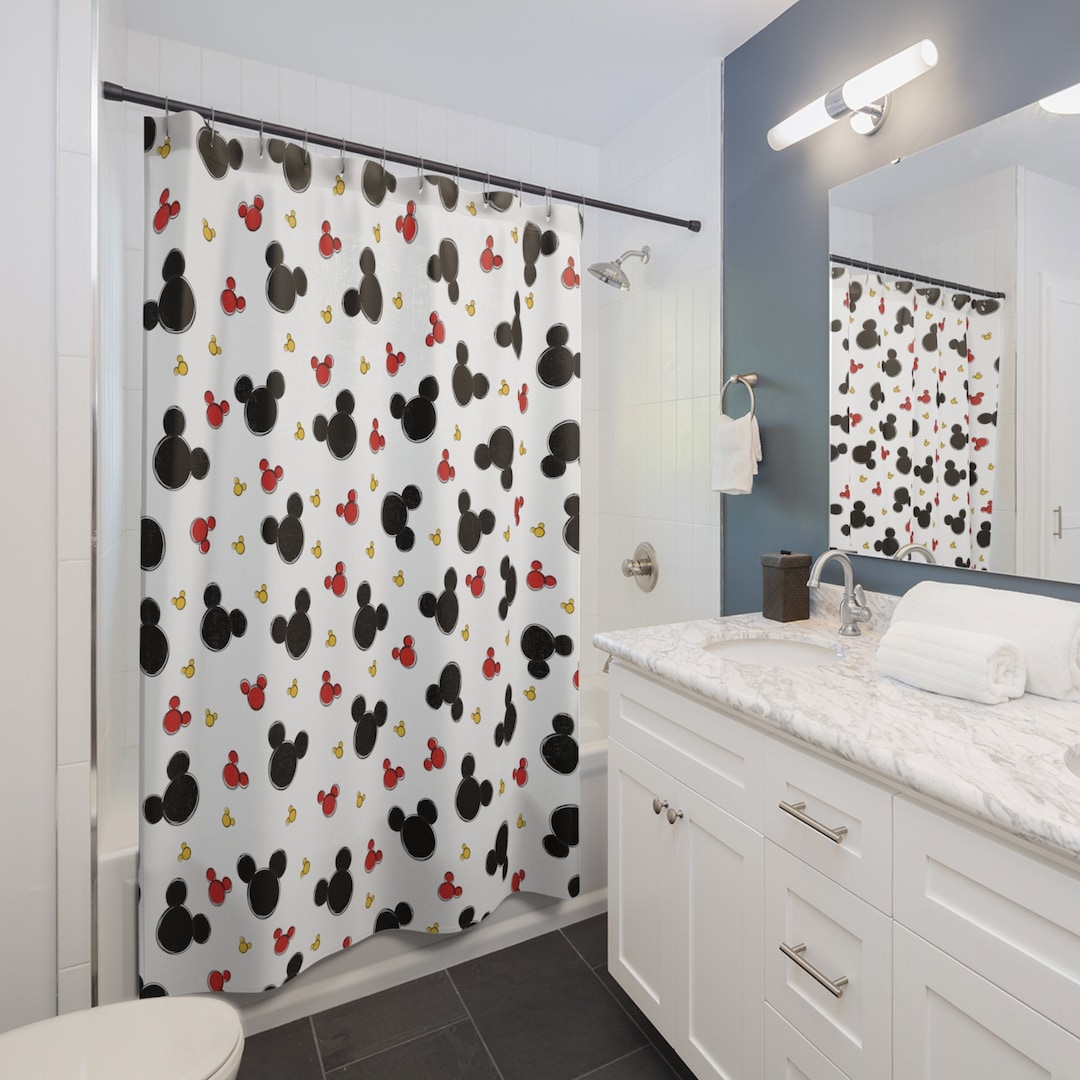 Mickey Colors Shower Curtain, Mickey Bathroom, Disney Home Décor ...
