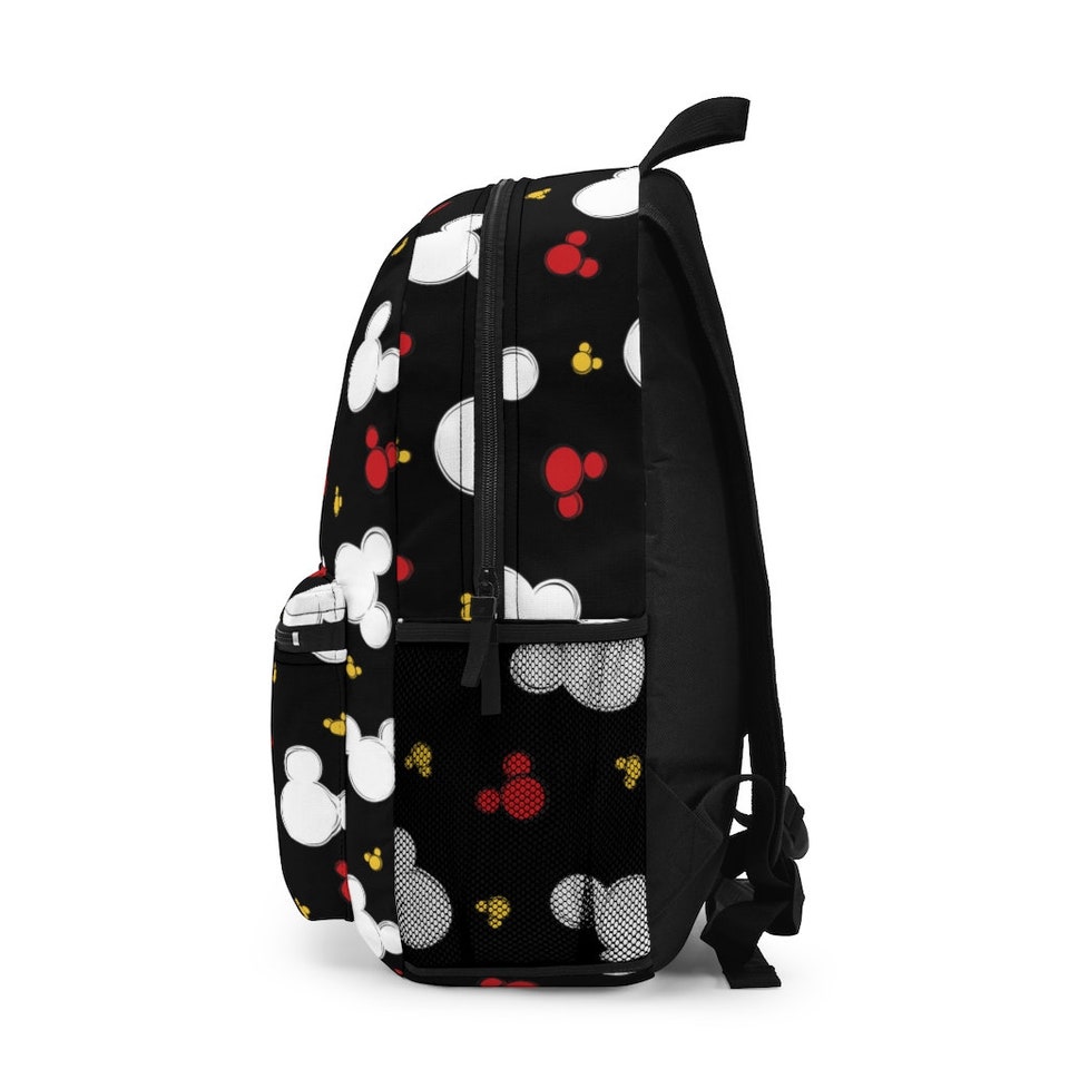 Disney Black Backpack, Disney All Over Print Backpack, Disney School ...