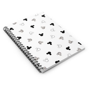 Mickey Monochrome Notebook, Mickey Mouse Notebook, Disney Office ...