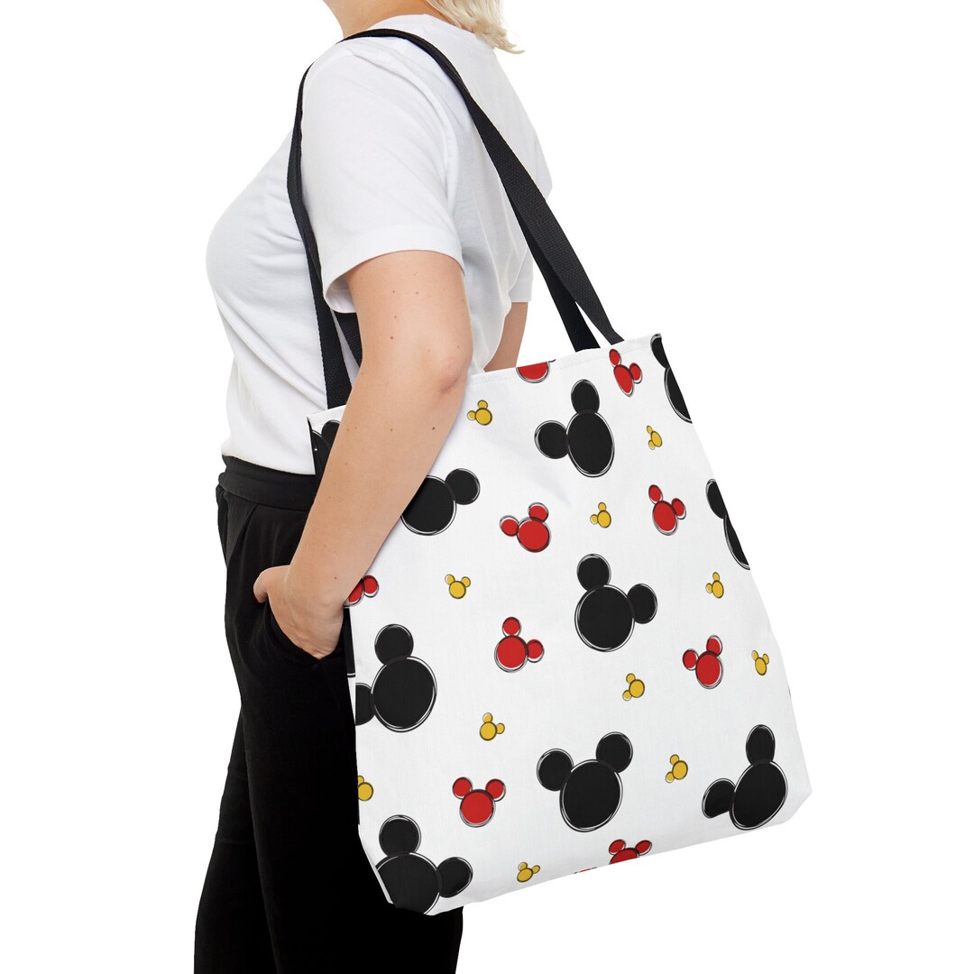 Mickey All Over Print Tote Bag, Disney Book Bag, Disney Shopping Bag ...