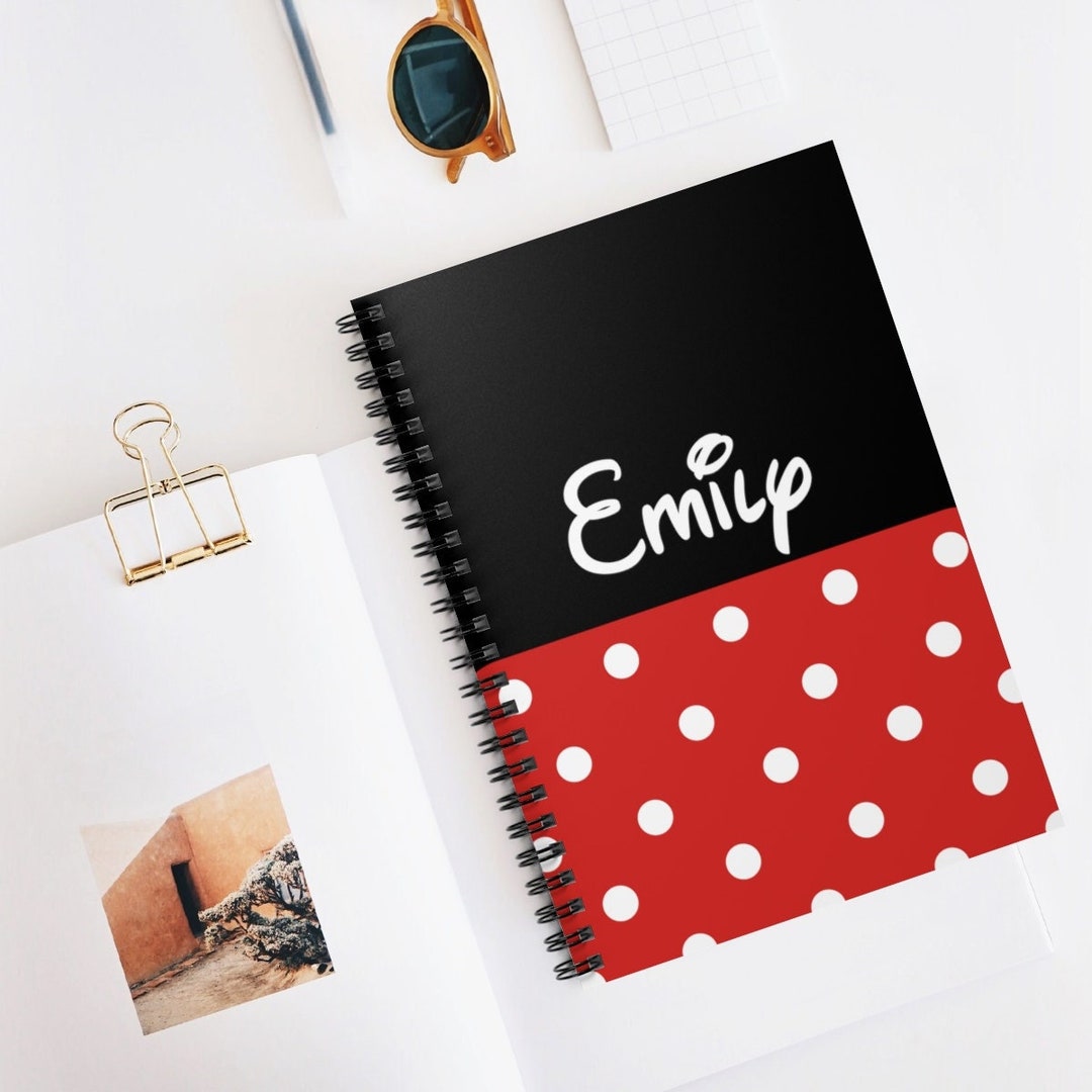 Personalized Minnie Mouse Notebook, Mickey Mouse Notebook, Disney ...